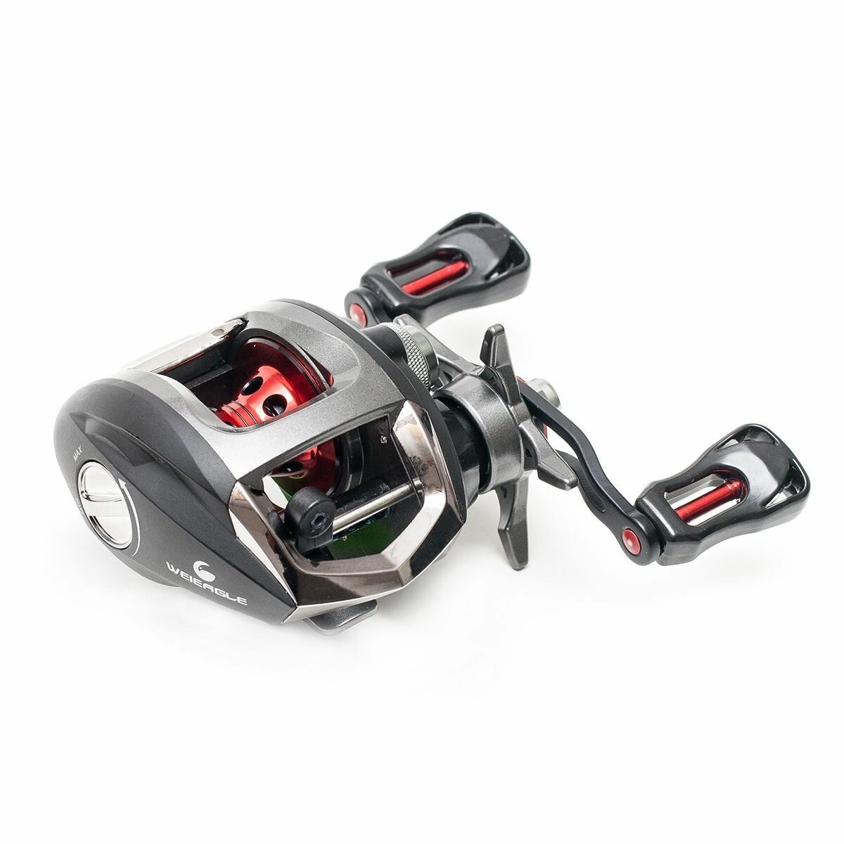 Катушка мультипликаторная WEIEAGLE, цвет черный, серебристый