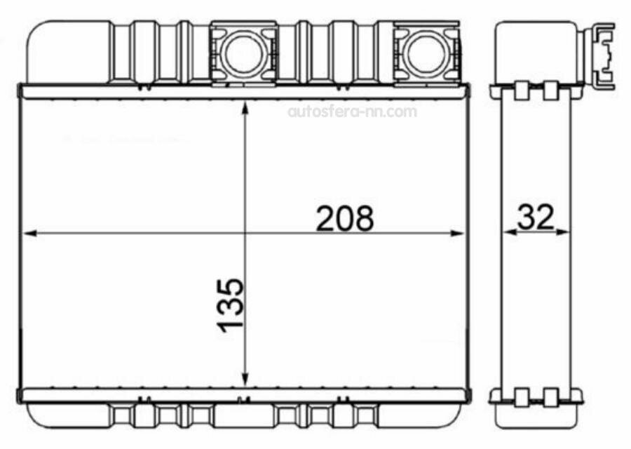 MAHLE AH87000S Теплообменник салона