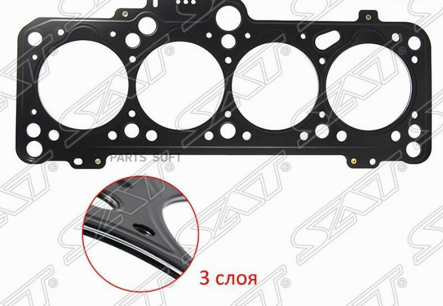 Прокладка головки блока цилиндров Volkswagen Golf 91-99 / Passat 93-97 1X;1Y; AAZ; AEF; AEY (Металл) SAT ST-028 103 383 BD | цена за 1 шт
