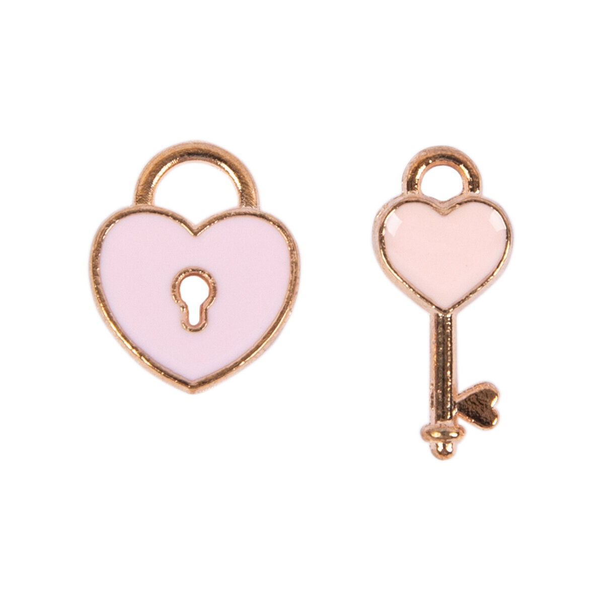 Zlatka Подвеска MFG 2 шт №25 Ключ с замком 7x16 мм и 11x13 мм для украшений и аксессуаров