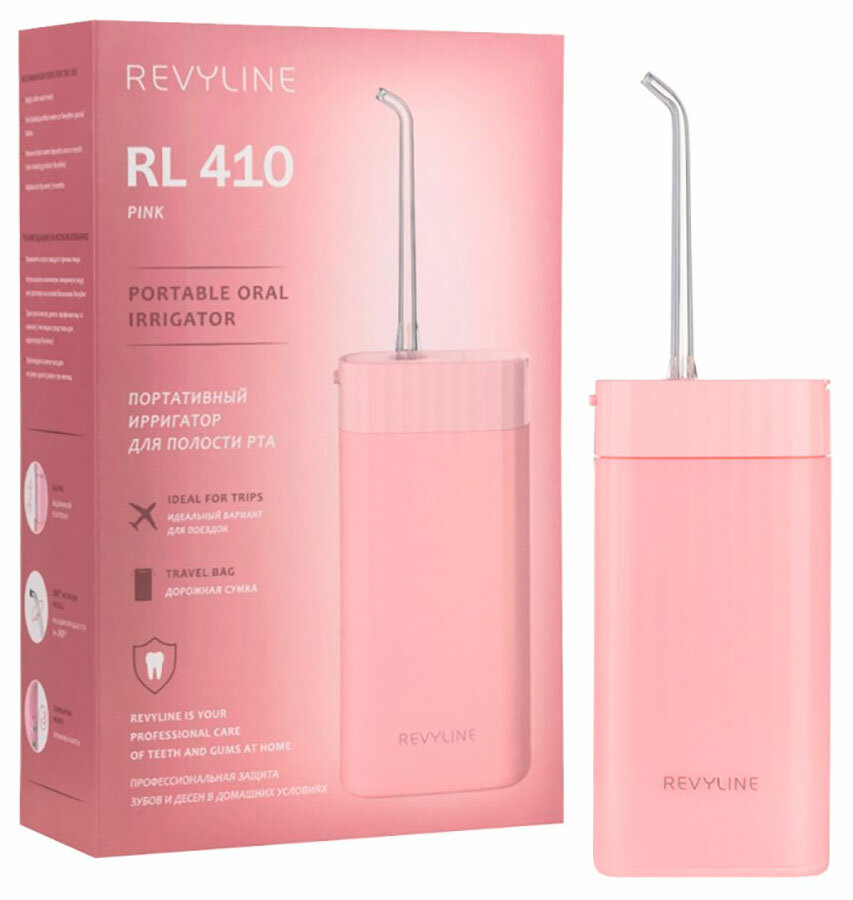 Портативный ирригатор Revyline RL 410, розовый