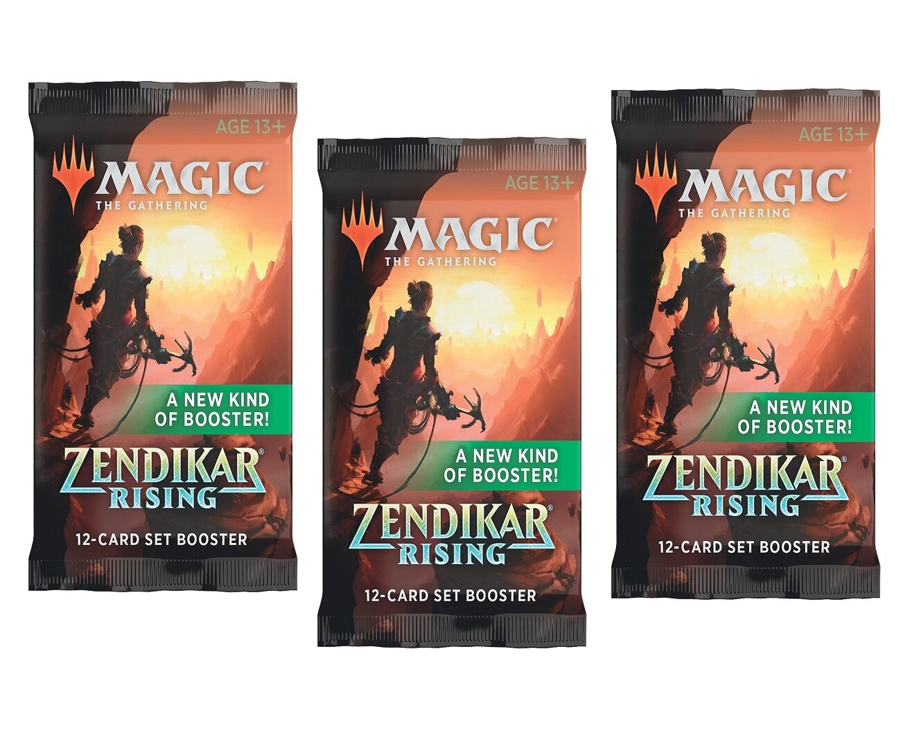 Magic The Gathering: 3 СЕТ-бустера MTG издания Zendikar Rising на английском