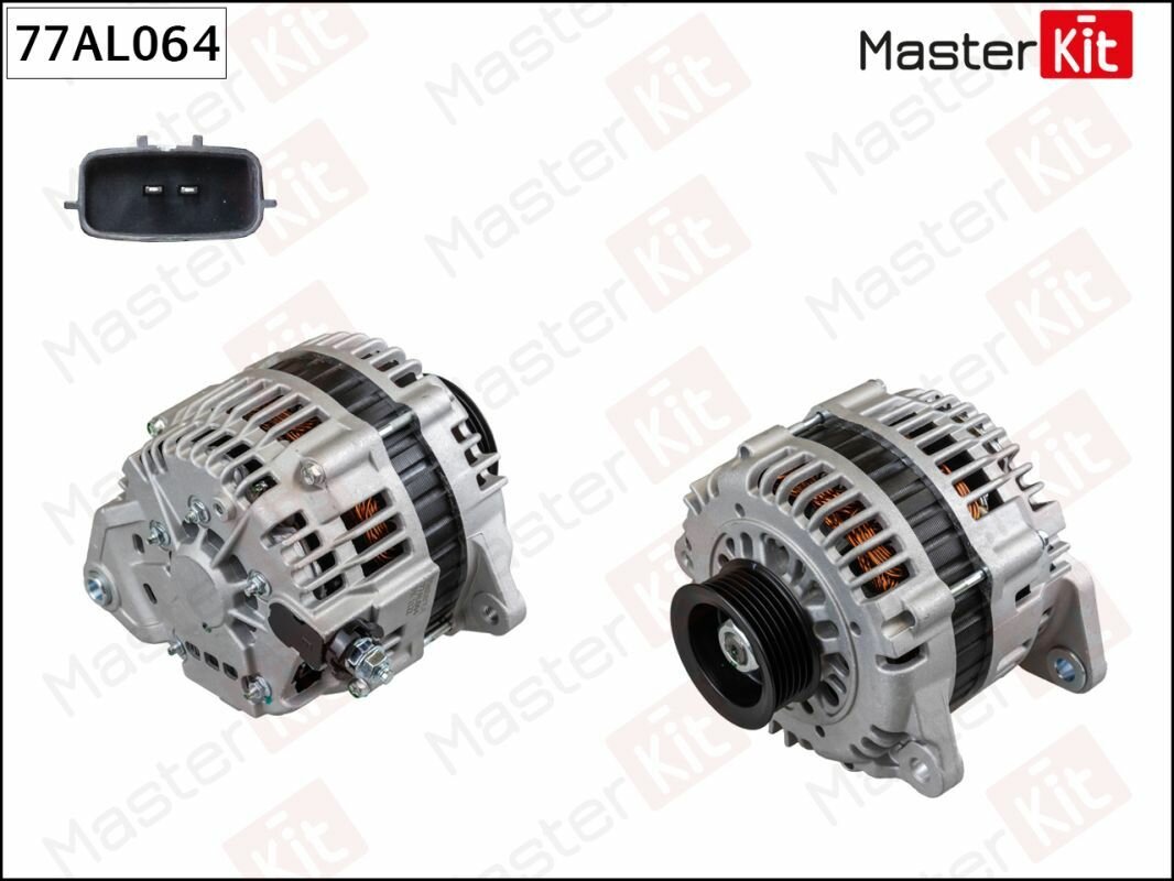 Генератор для автомобиля Nissan Maxima A32/A33 Murano Z50 1998-2008 14V/110A MasterKit 77AL064