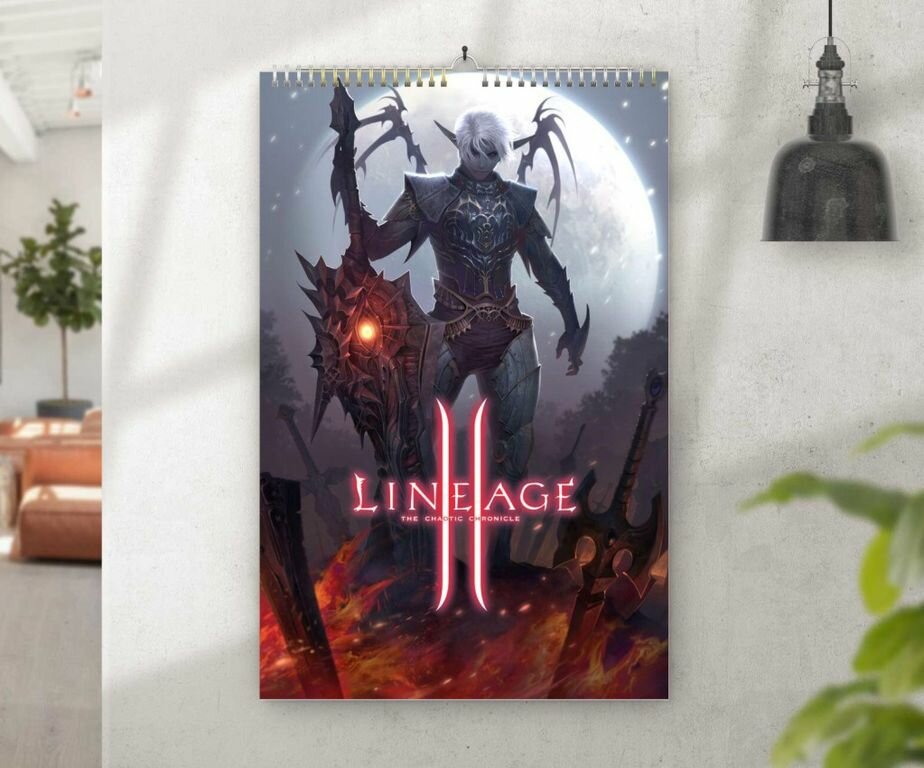 Календарь перекидной по игре Lineage 2, Линеэйдж 2 №14, А3