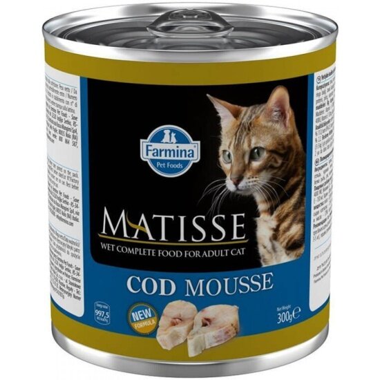 Корм влажный Farmina Matisse мусс с треской для кошек 300гр