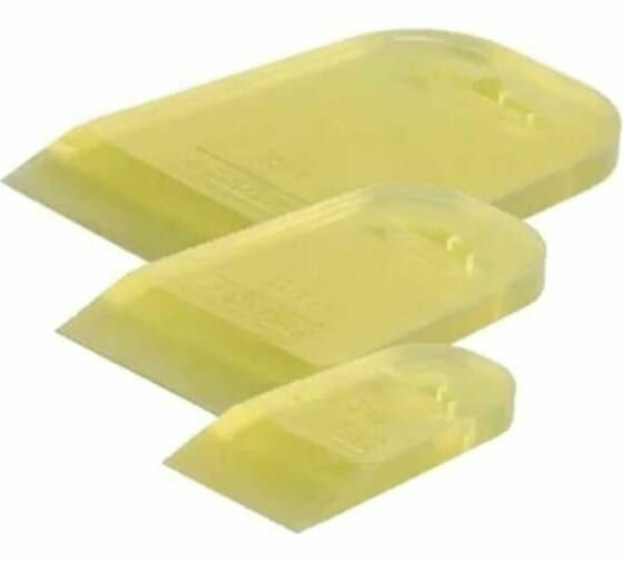 Набор нержавеющих прозрачных шпателей для затирки швов, MASTER (10155-H3)STAYER MaxFlat 40 мм, 60 мм, 80 мм, эластичные