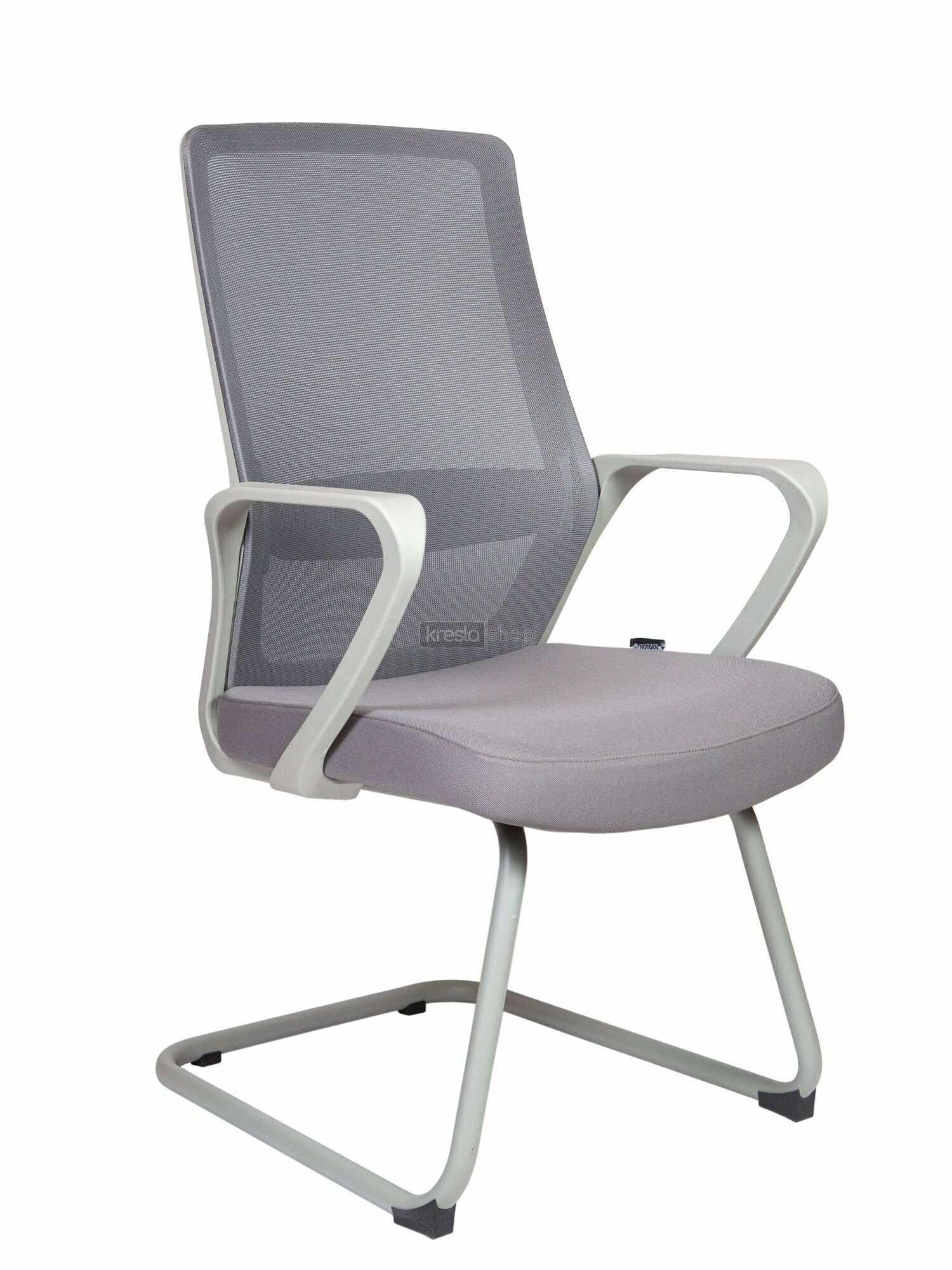 Конференц-кресло Norden Пино грэй CF / Pino grey CF V6256-1 grey серая сетка, серая ткань