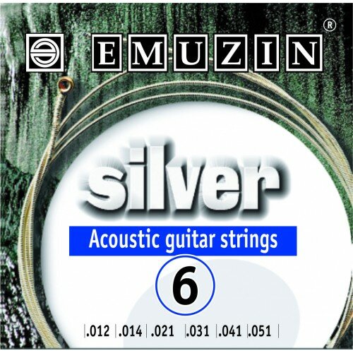 Струны для акустической гитары Emuzin Silver 6А204 12-51