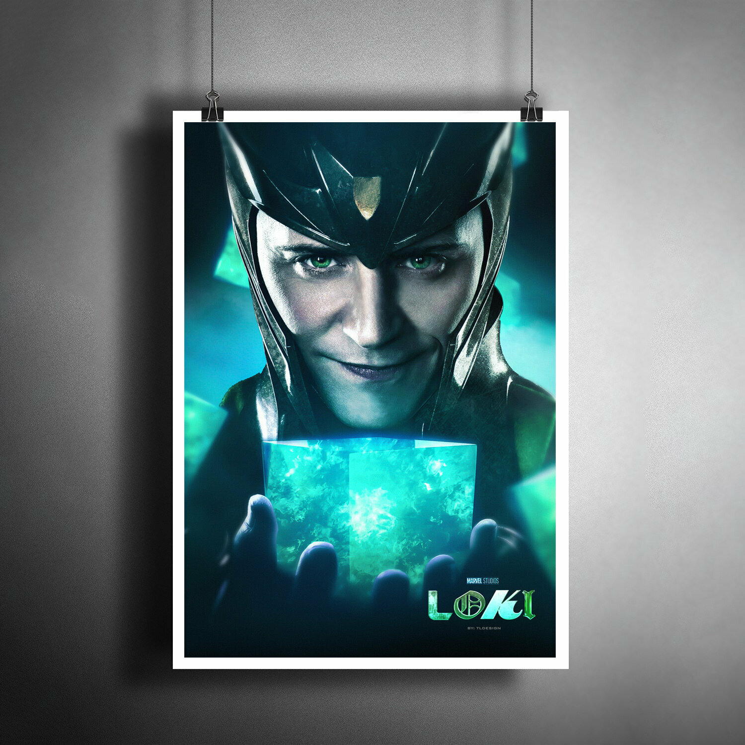 Постер плакат для интерьера "Фильм: Мстители. Локи. Loki. Актёр Том Хиддлстон. Комиксы Марвел" / A3 (297 x 420 мм)