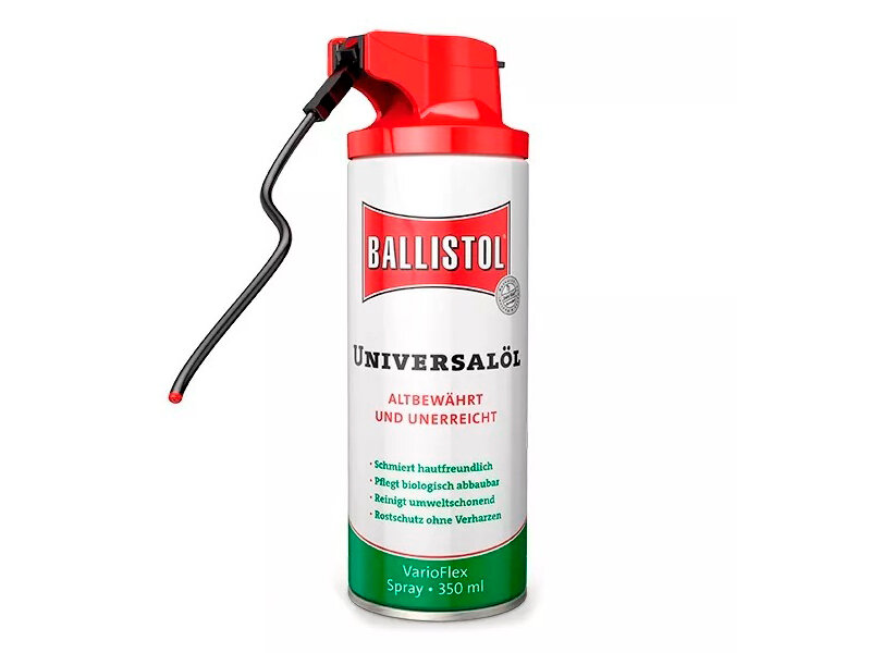 Универсальное оружейное масло Ballistol VarioFlex с капиллярной гибкой трубкой, спрей (350 мл)