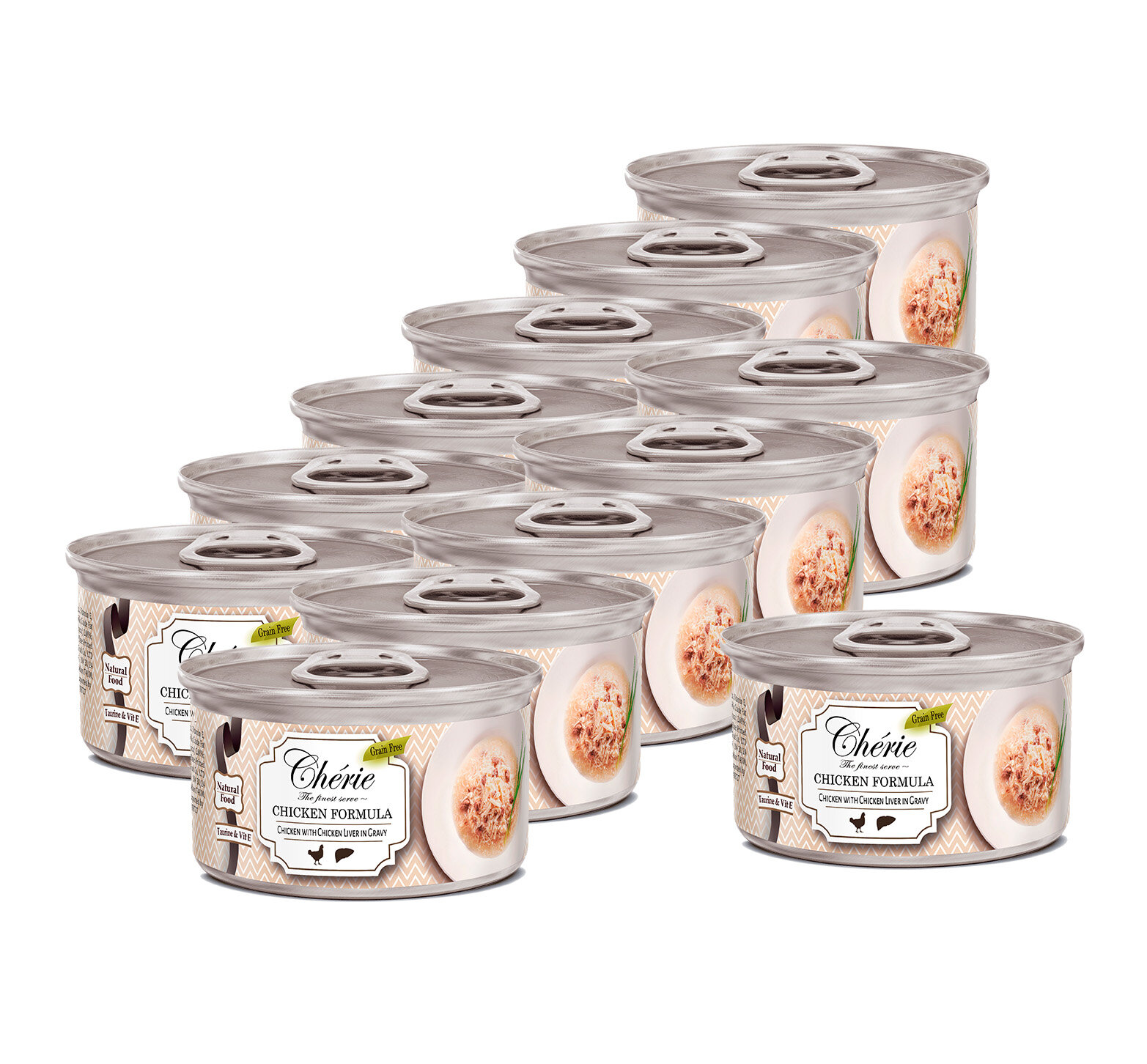 PETTRIC Курица с Куриной Печенью в Соусе. 80 г. х 12 шт.