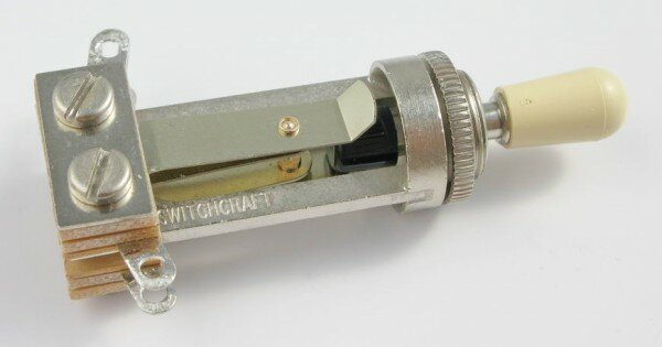 SWITCHCRAFT длинный 3-х позиционный переключатель для Les Paul, с глубокой гайкой