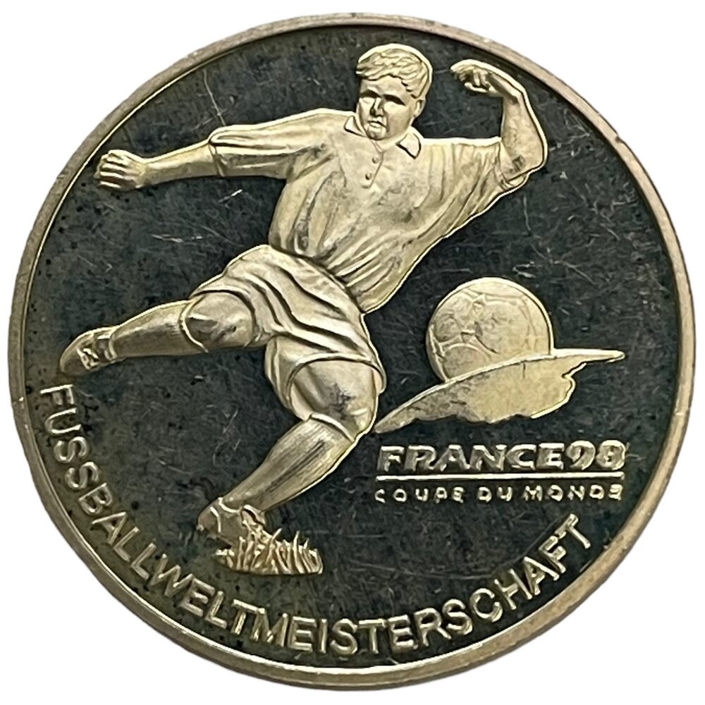 Австрия, жетон казино 100 шиллингов 1998 г. (Чемпионат мира по футболу 1998, Франция) (Proof)