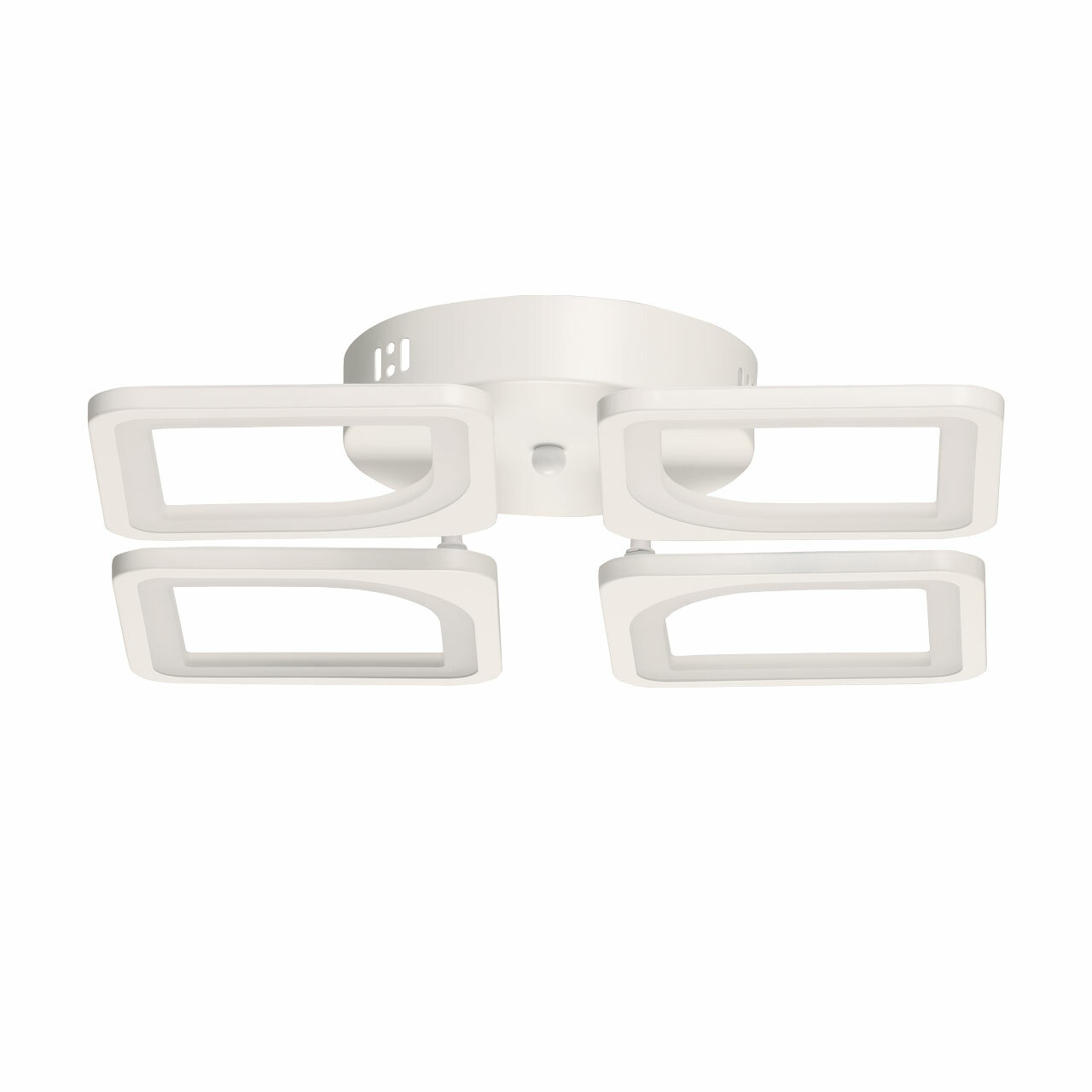 Светильник потолочный, люстра светодиодная De City Мадлен 424015104, 96W LED 3000-6500К, цвет: белый, пульт в комплекте