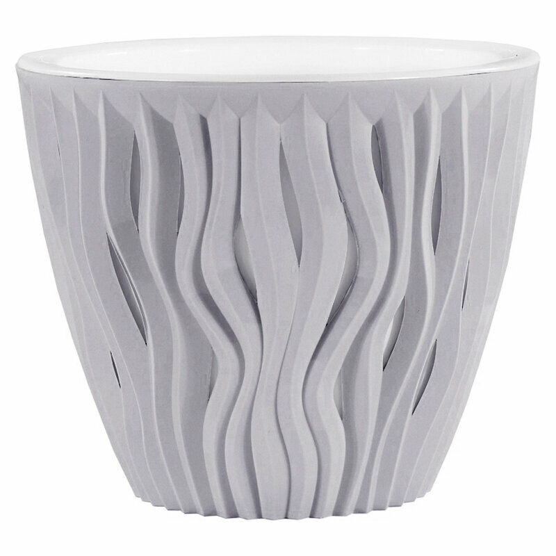 Кашпо Вдохновение 7,5л. Серый жемчуг (Арт. КШ-9681)