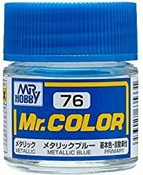 C 76 краска художественная т. м. MR.HOBBY 10мл METALLIC BLUE