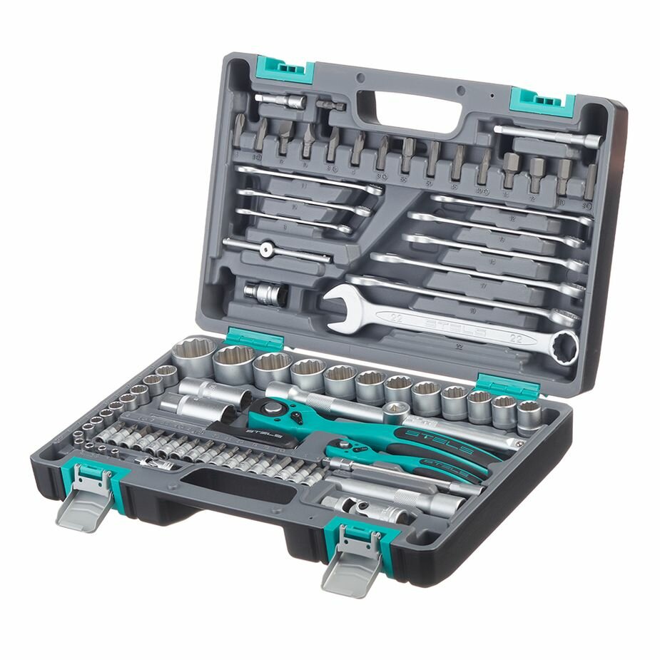 Стелс 14117 Набор инструментов универсальный / набор инструментов Stels, 82 предмета