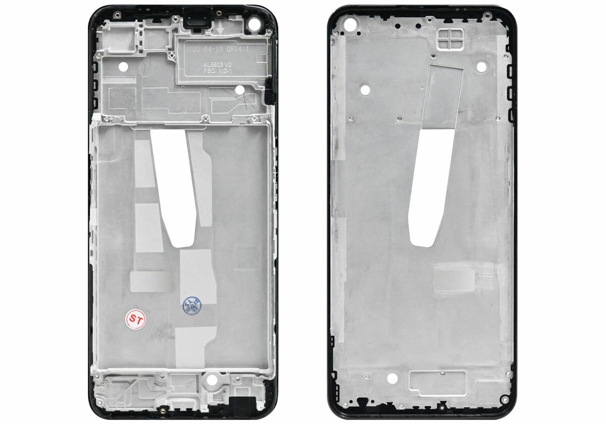 Рамка дисплея для Realme 8i (черная)