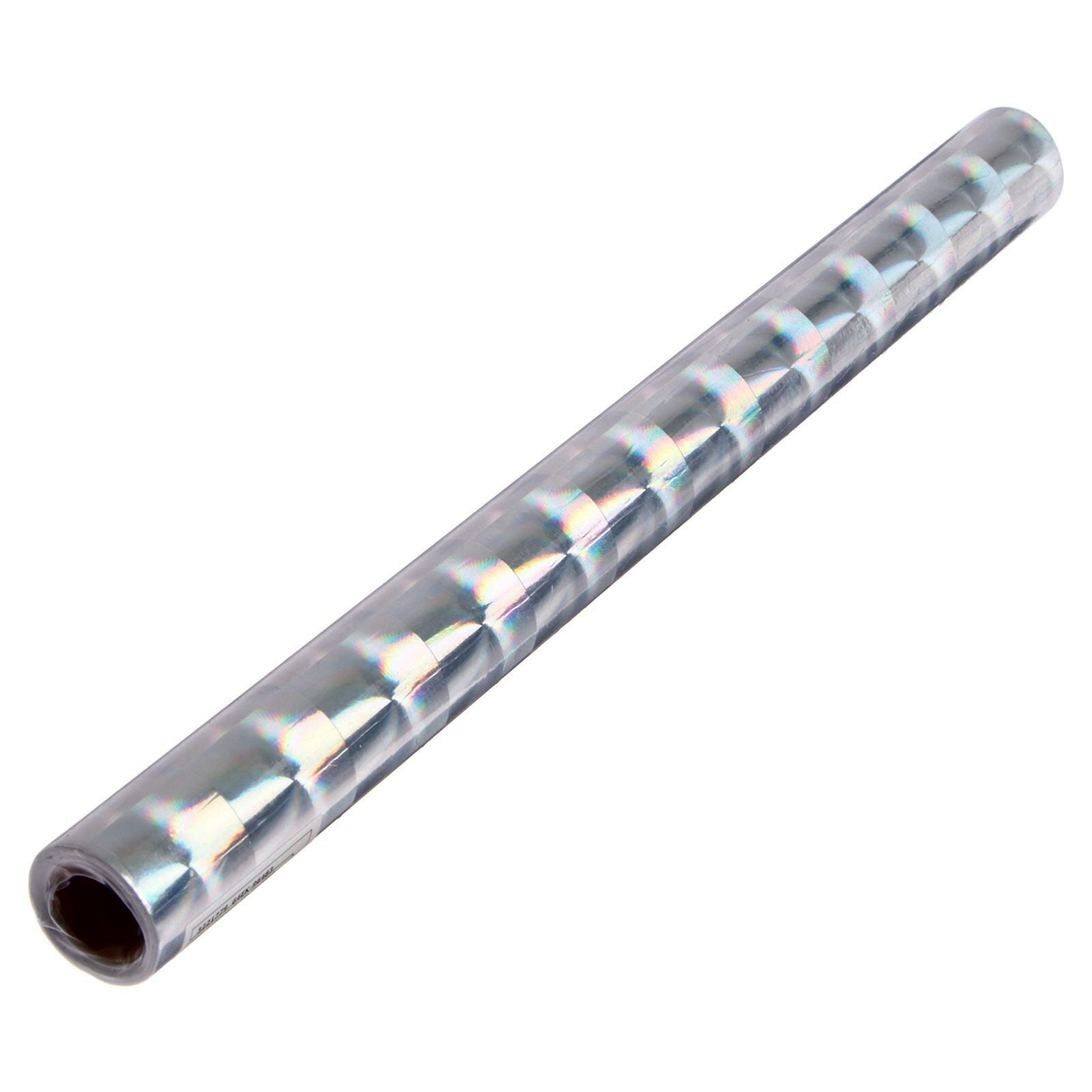 Пленка самоклеящаяся "Мишура", голография, серебристая, 0.45 х 3 м, 3 мкм, 3221779