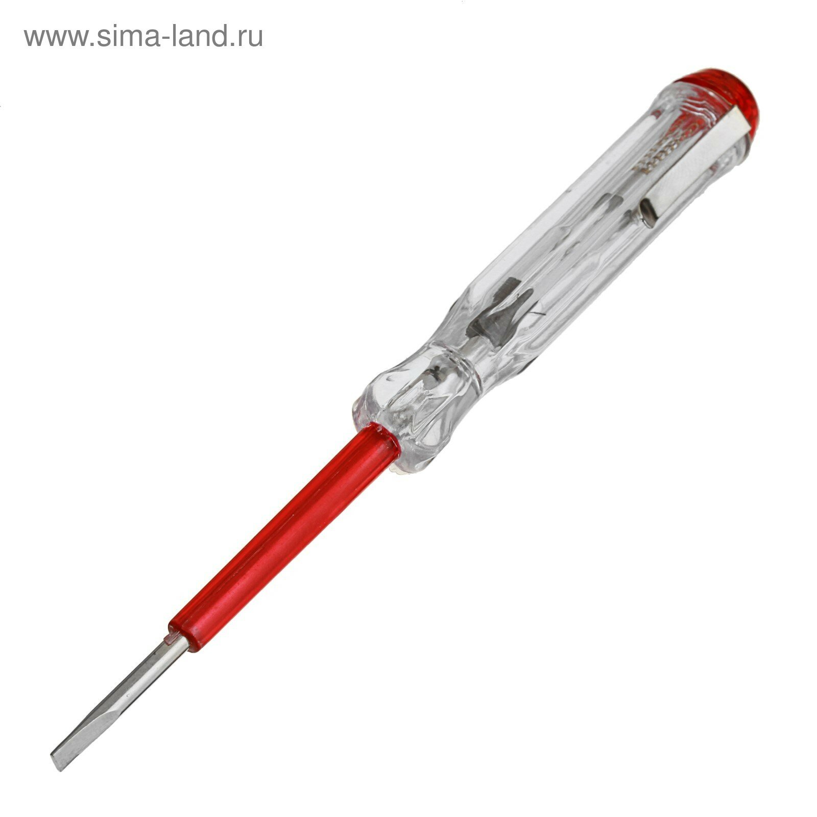 Отвертка индикаторная ЛОМ, пластиковая рукоятка, 135 мм