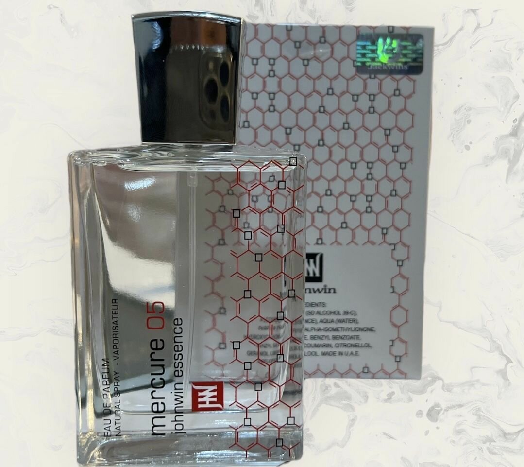 Вода парфюмерная Johnwin "Mercure 05 Essence", древесный аромат, унисекс, 100мл