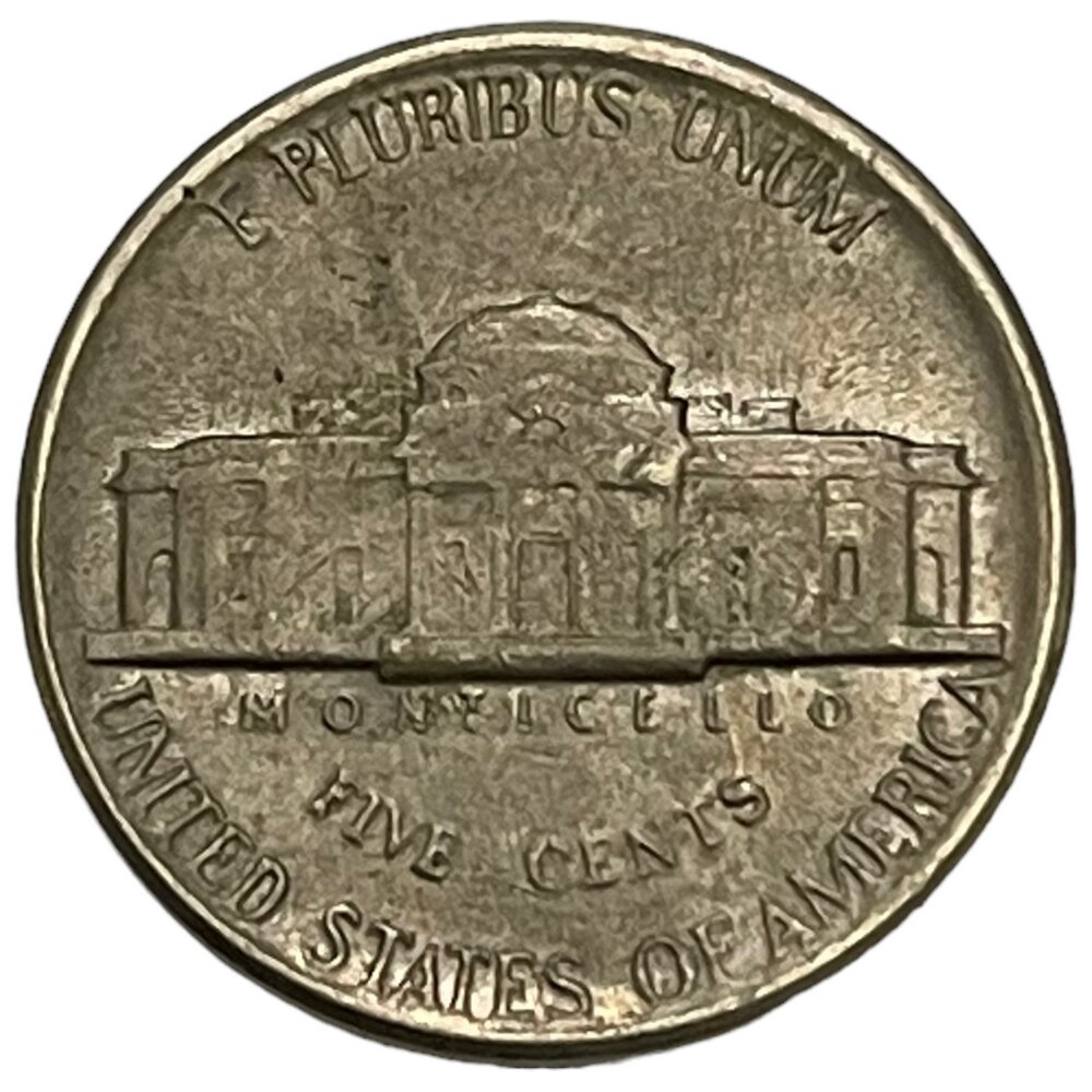 США 5 центов 1986 г. (Nickel, Джефферсон) (P)
