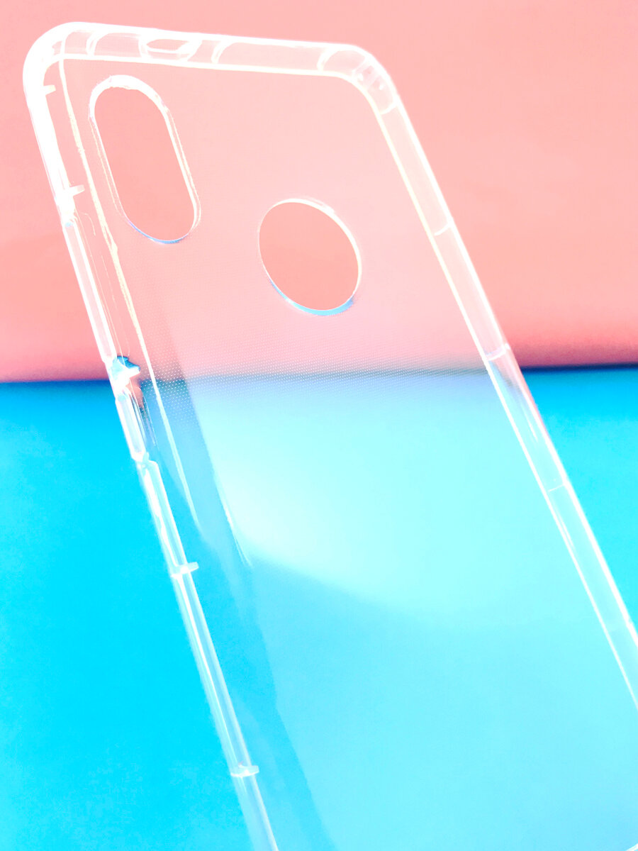 Чехол на смартфон Xiaomi Redmi NOTE 5 Накладка прозрачная силиконовая с усиленным каркасом и противоударныйми бортиками