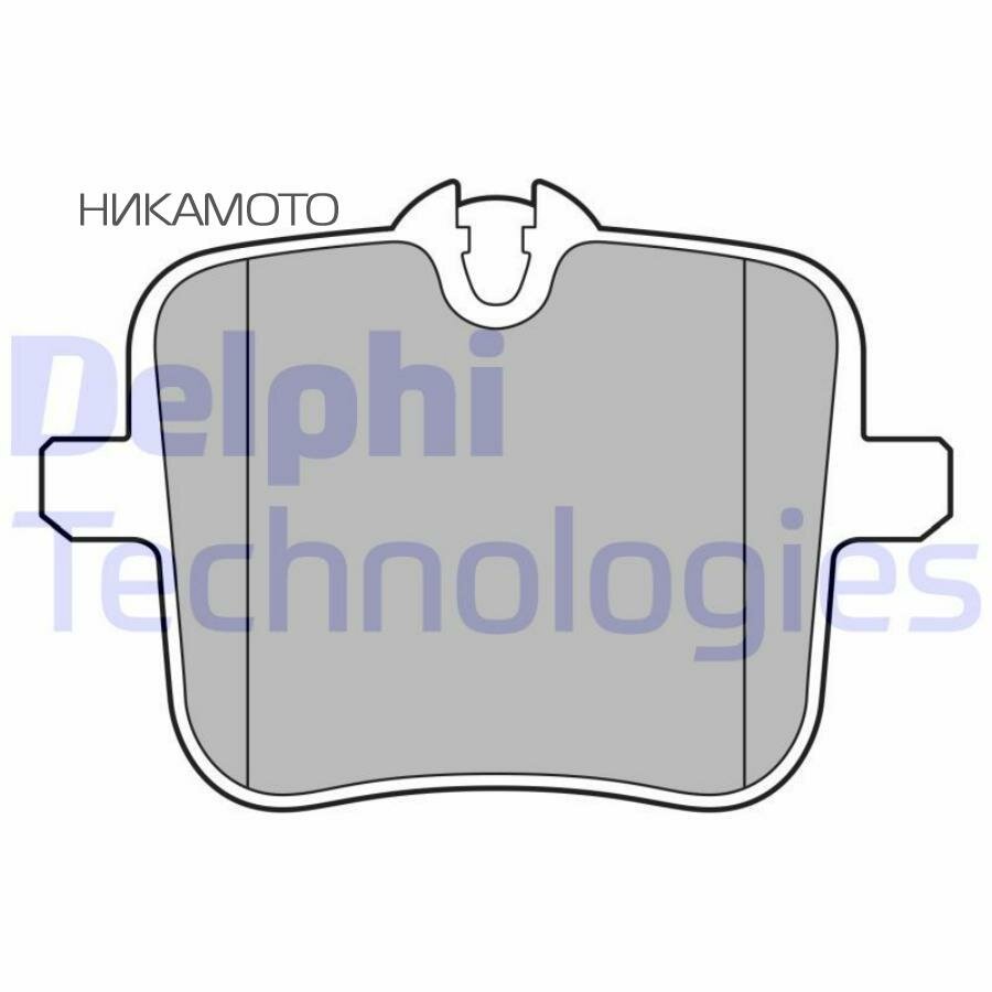 DELPHI LP3617 Колодки тормозные дисковые