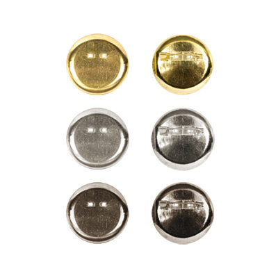 Заготовки для броши "Zlatka" DC-201/5 2.4 см 5 шт №01 под золото