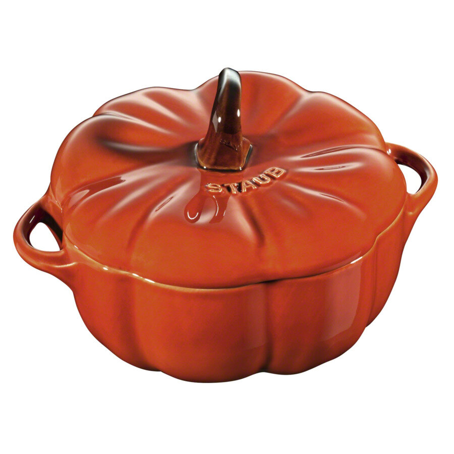 Кокот Staub "Тыква" 0,5л, d12,2см, керамика, цвет корицы, декоративная