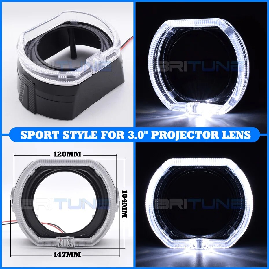 Ангельские глазки маска LED для 2,5/3,0 дюйма линзы для фар, LED маска для Koito 3-Inch H Shrouds