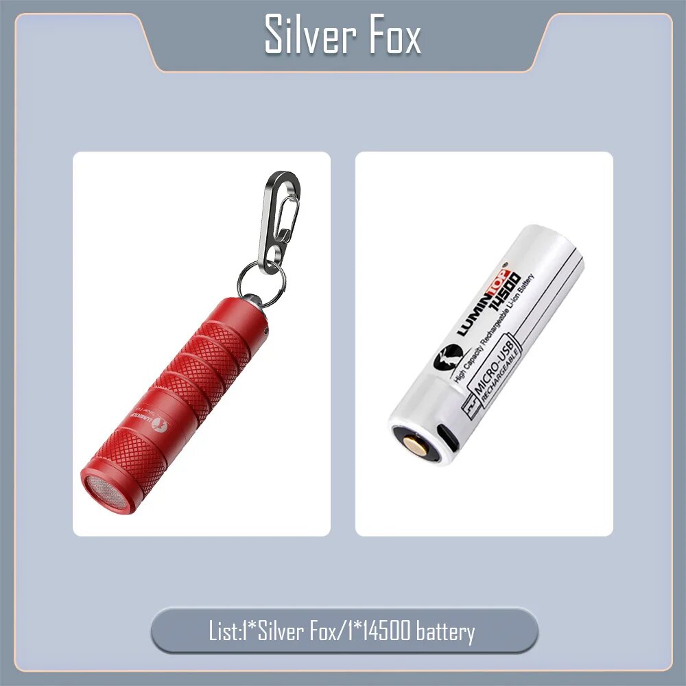 LUMINTOP Silver Fox мини фонарик 760 люмен with 14500 battery
