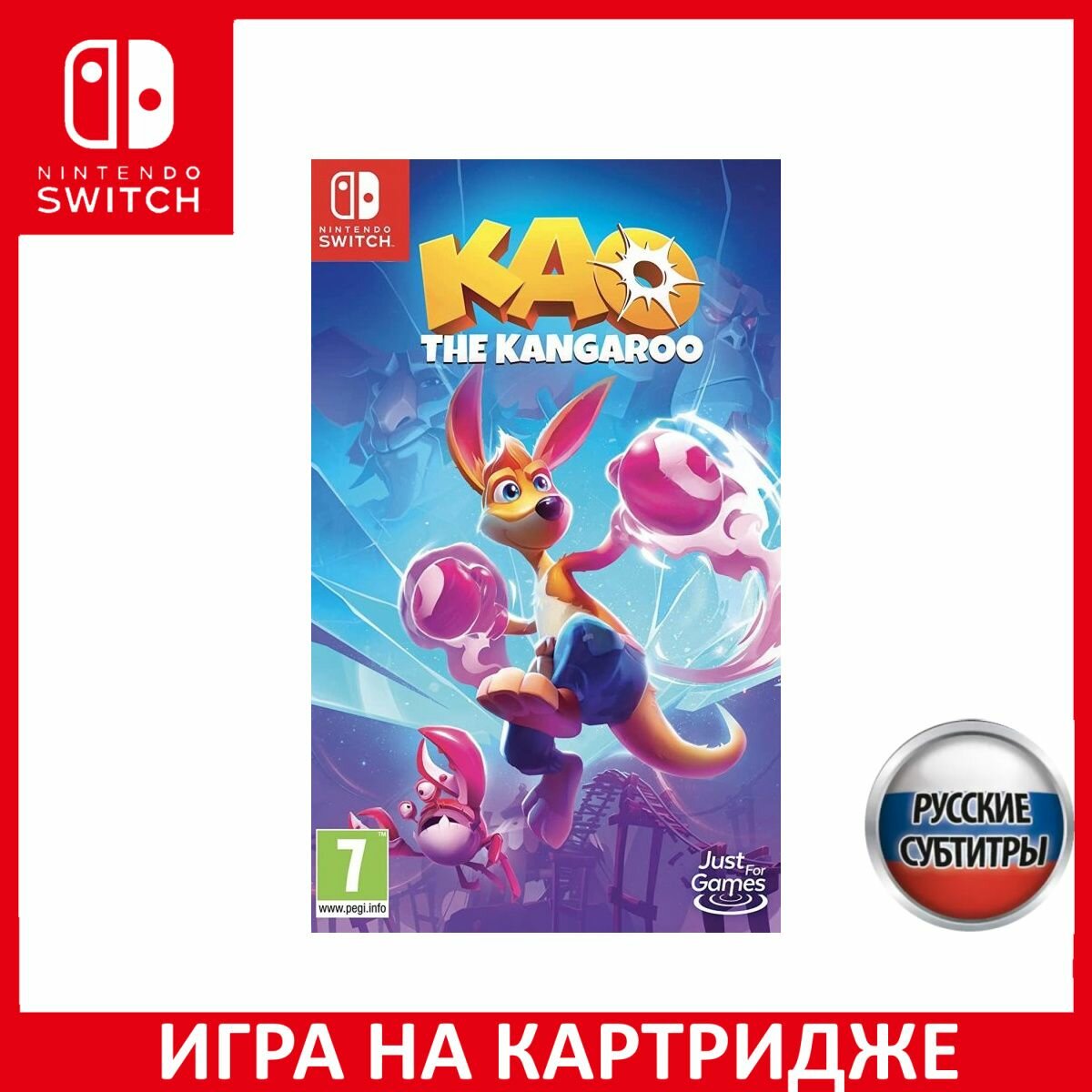 Игра Kao the Kangaroo Switch Русская Версия Картридж на Nintendo Switch