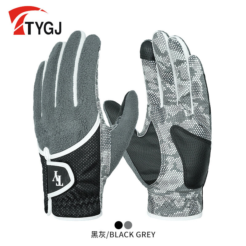 Перчатки для гольфа, мужские, бархатные, нескользящие, с сенсорным экраном, 1 пара