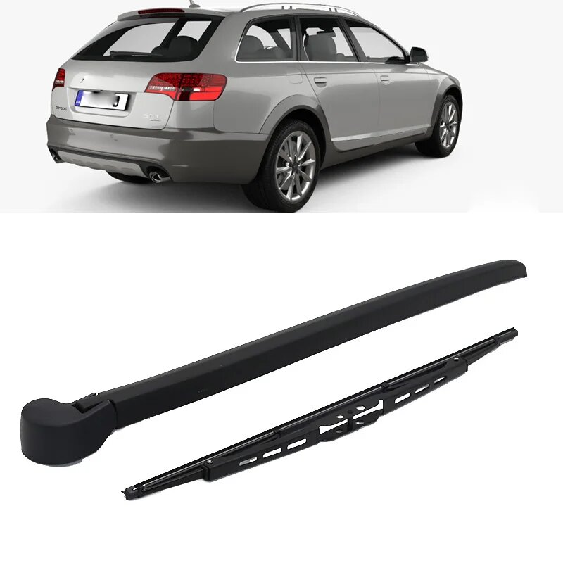 Щетка и рычаг заднего стеклоочистителя для Audi A6, 4F, C6, 2005-2011, 5 дверей, передний, из натурального каучука, 2 шт./1 комплект, 15 дюймов