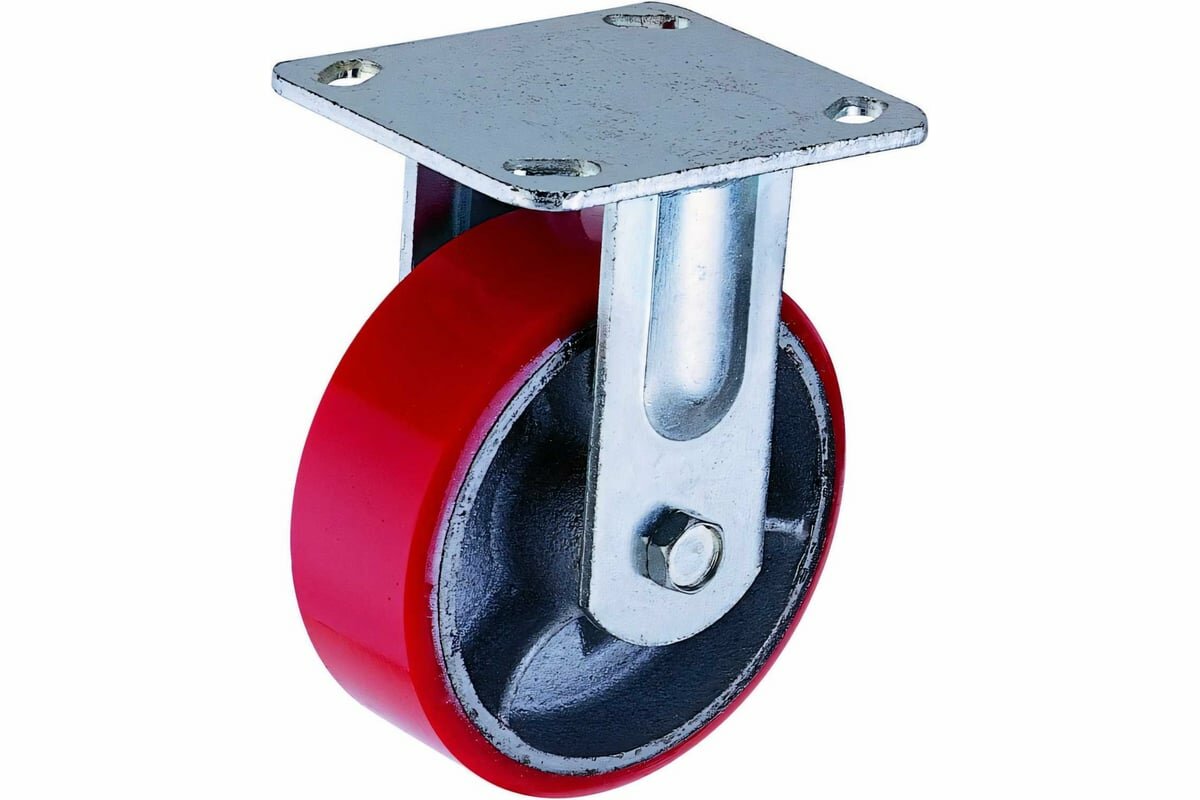 MFK-TORG Колесо б/г полиуретан неповорот 100мм FCP42 (FCP46) 1041100