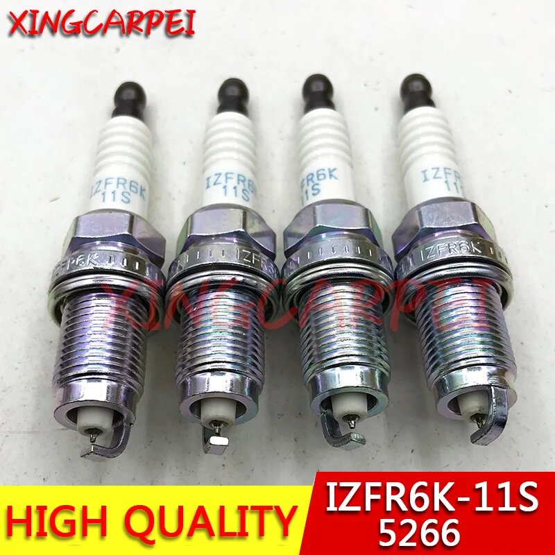 4 шт, Свеча зажигания IZFR6K-11S, IZFR6K-11, IZFR6K-13, иридиевая для HONDA izfr6k11s 5266