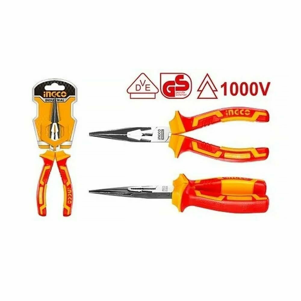 Длинногубцы диэлектрические 200мм INGCO HILNP28208 INGCO INDUSTRIAL