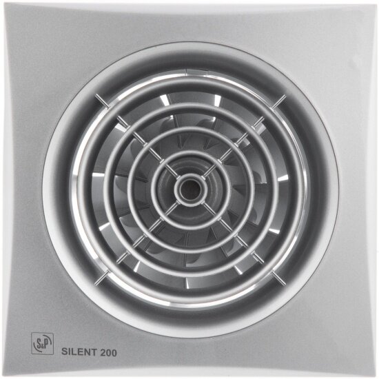 Вентилятор вытяжной Soler&palau Soler & Palau SILENT-200 CZ SILVER (Серебро)