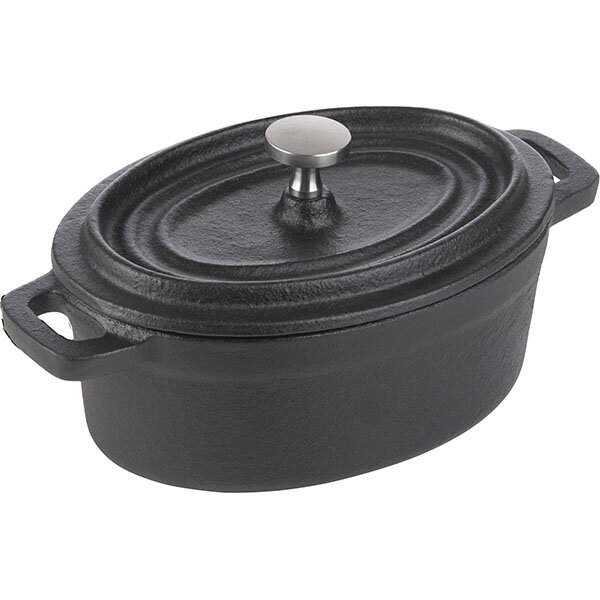 Кастрюля для запекания Эмбер Каст Мэтт чугун 250мл, H=70, L=125, B=90мм