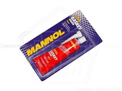 Герметик-прокладка mannol красный (от -50 с до +300 с) gasket (85гр.) (9914)