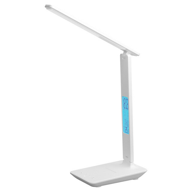 Лампа настольная светодиодная фотон 11Вт LED QI зарядка диммер белая