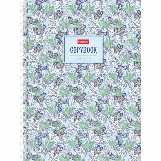 Тетрадь Hatber А5, 96 л, , гребень, клетка, обложка твердая, "В аромате грез", 96Тт5В1гр_24205