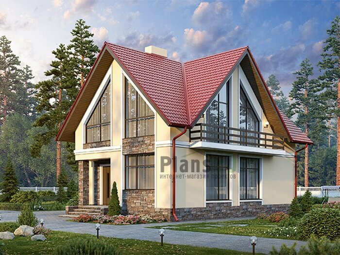 Проект дома Plans-43-17 (119 кв. м, кирпич)