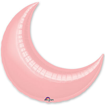 Шар фольгированный ненадутый А Б/РИС месяц 26" Пастель Pink