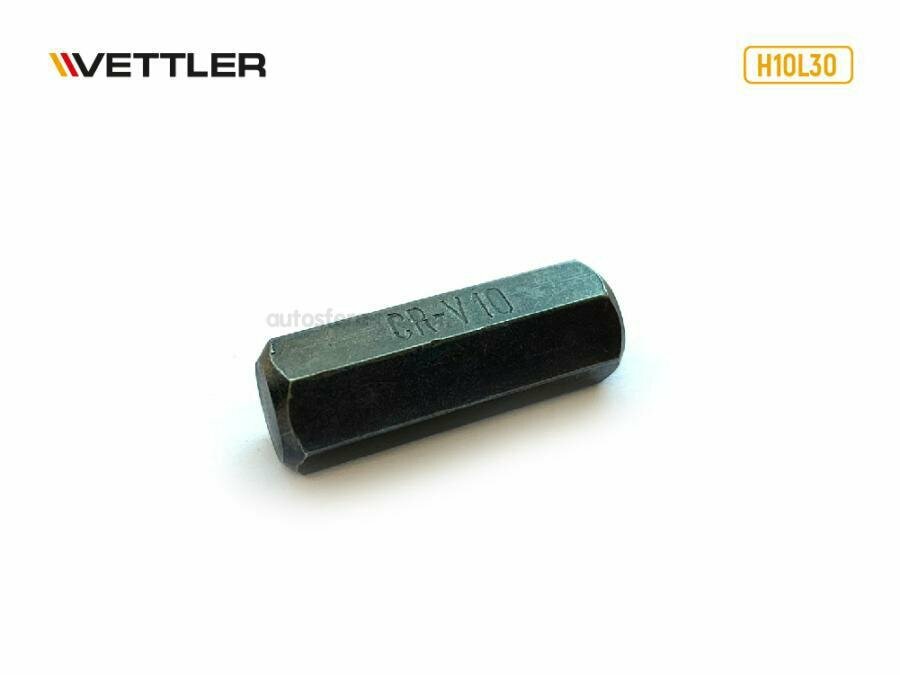 VETTLER H10L30 Бита вставка шестигранная 10мм 3/8" длина 30мм VETTLER