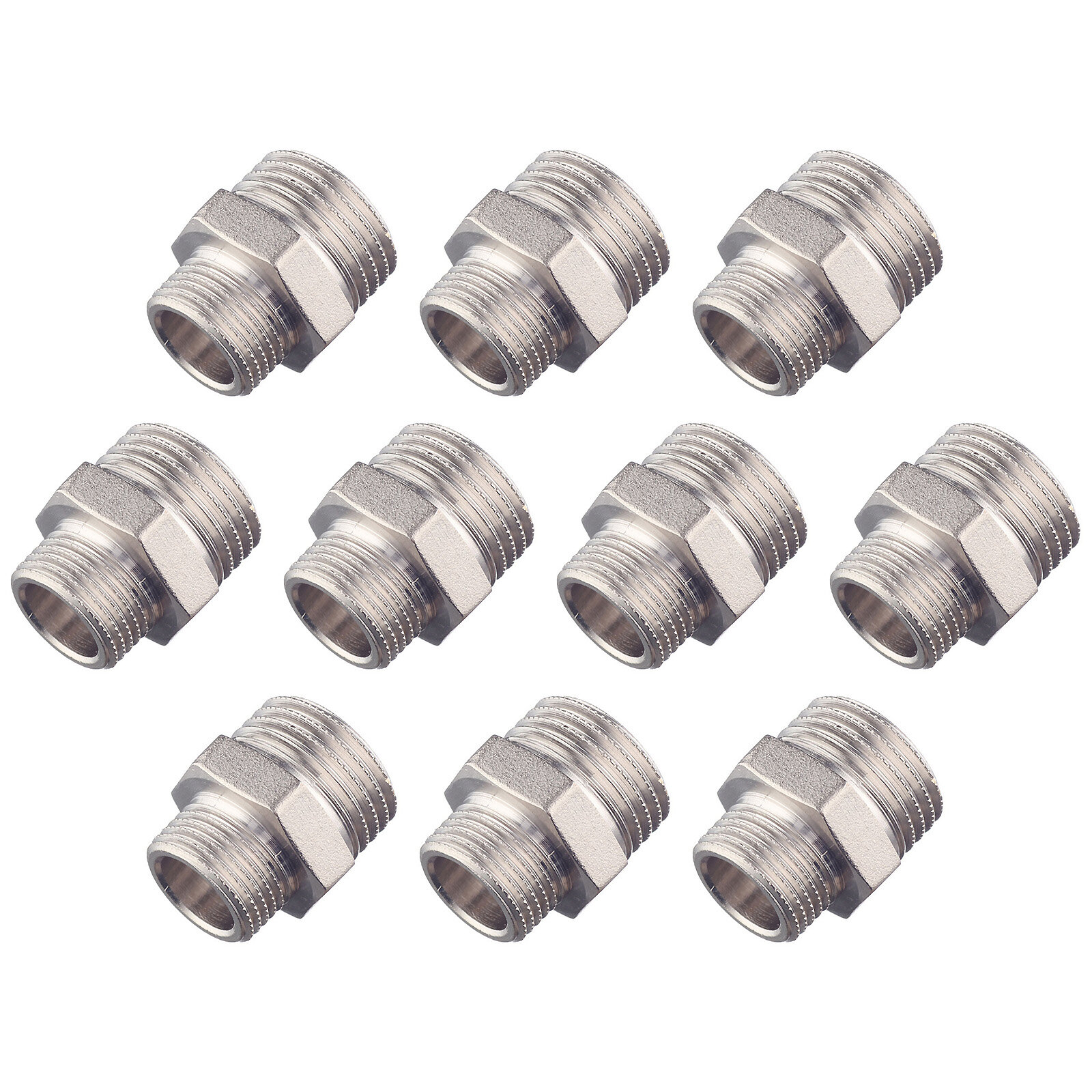 Ниппель переходной 1/2 НР(ш) х 3/8 НР(ш) латунный (10 шт.)