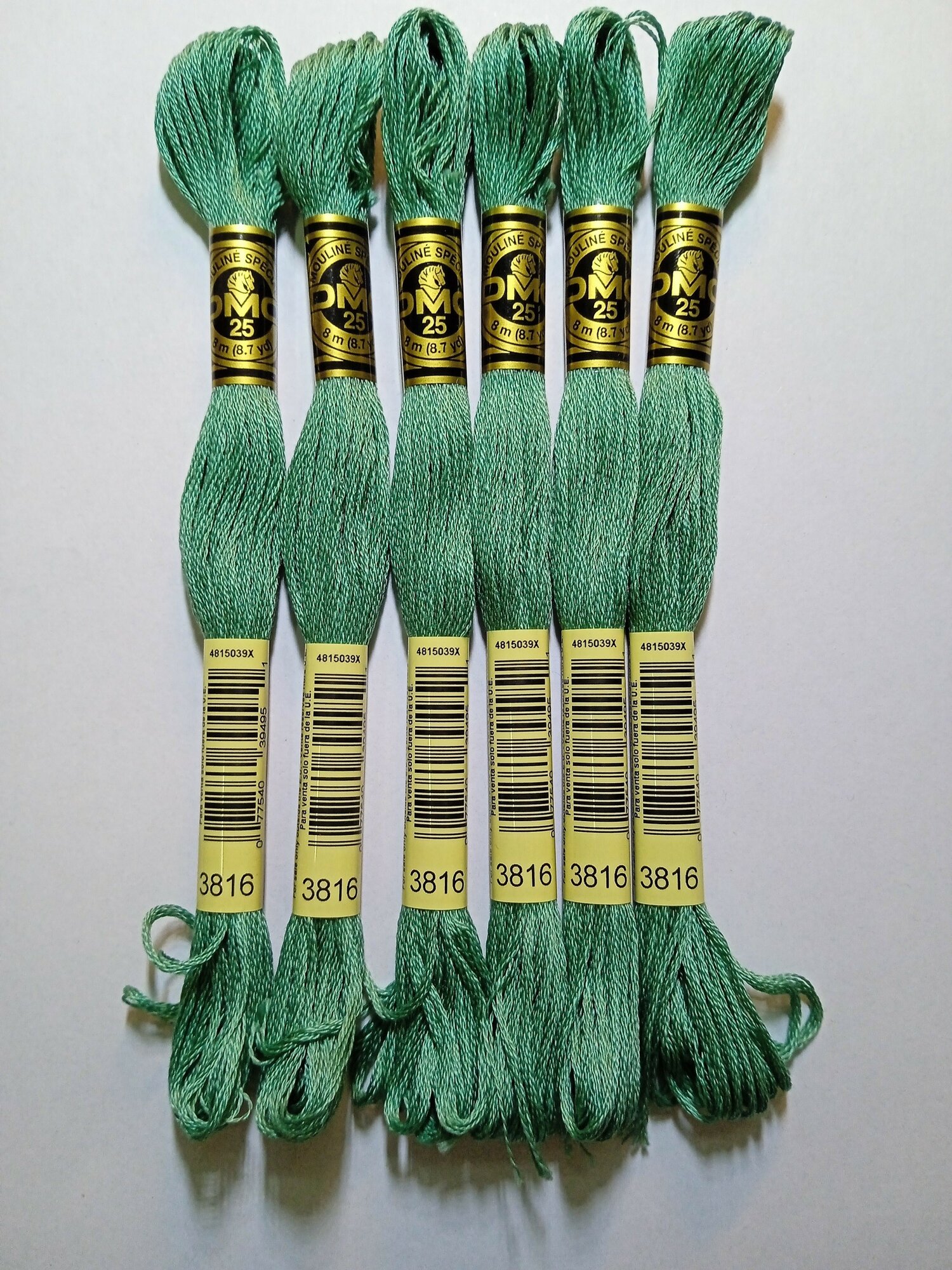 Набор ниток мулине, 8 м, 6 шт DMC-3816_6