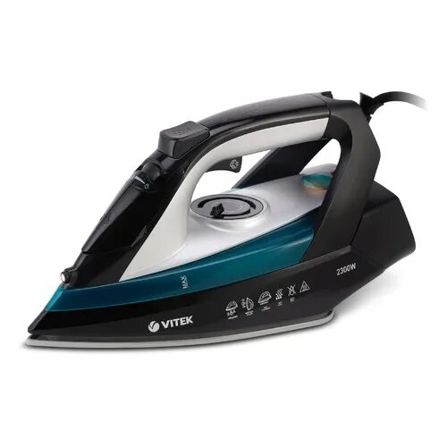 Утюг Vitek VT-8324, 2300Вт, черный/белый/синий
