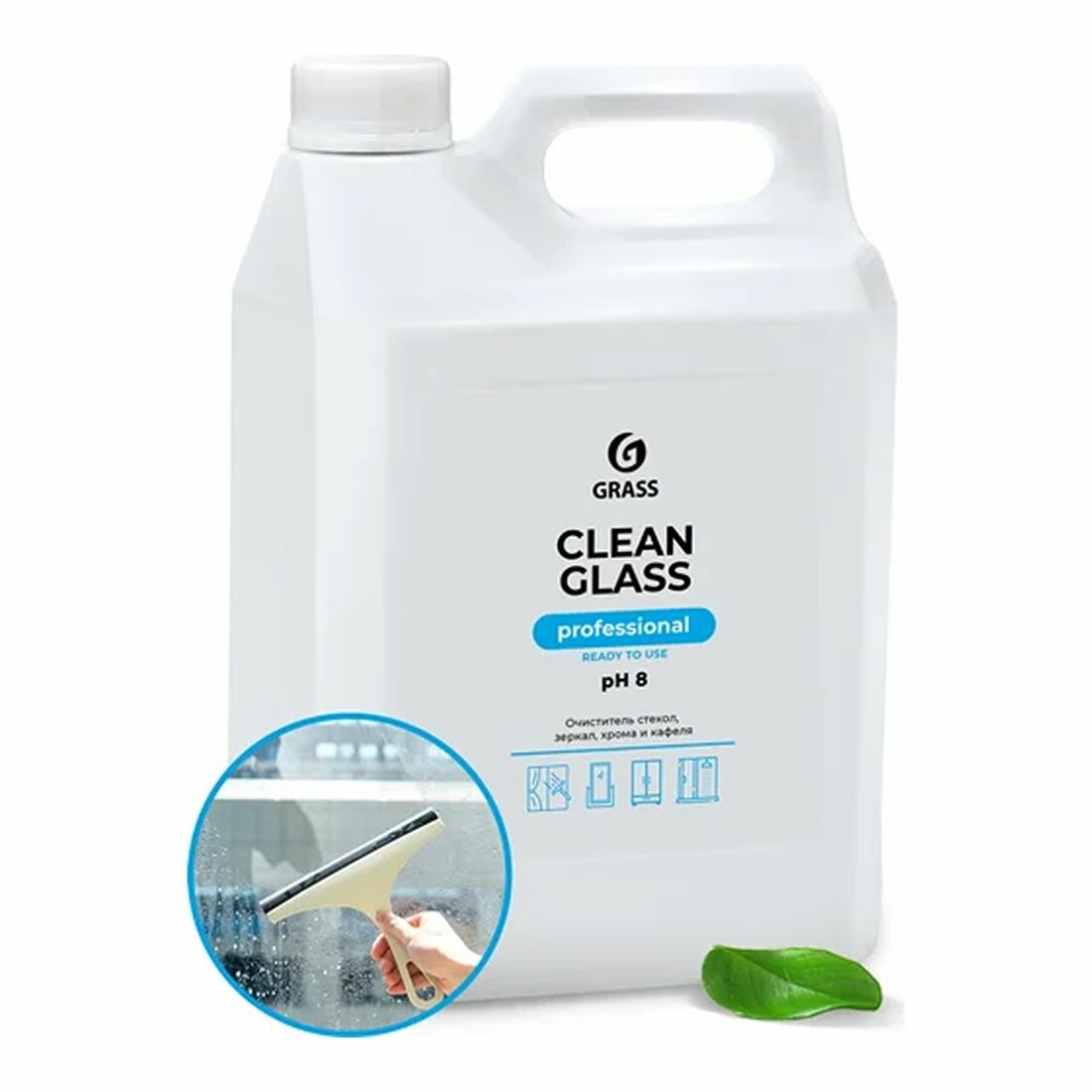 Очиститель стекол и зеркал "Clean Glass" Professional